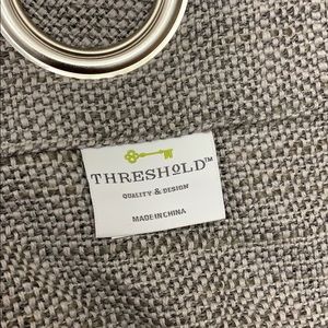 Threshold | Accents | Nwot Threshold 84 Curtain Textured Gray | Poshmark